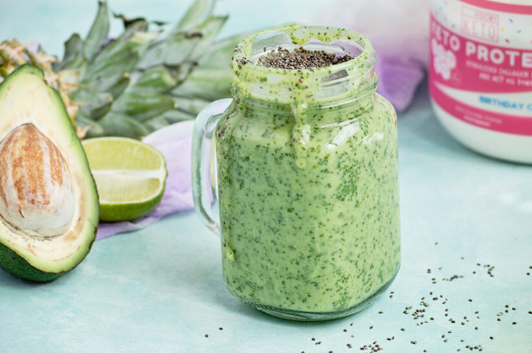 Keto Lime Avocado Smoothie – Kiss My Keto Blog